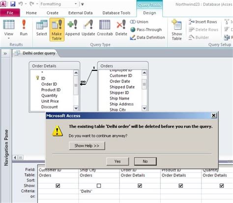 How To Use Make Table In Access