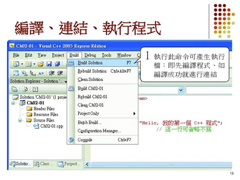 使用 Visual C Express Edition 編譯與執行程式 Ppt Download