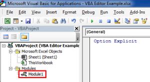VBA Editor How To Open VBA Editor In Excel VBA With Examples