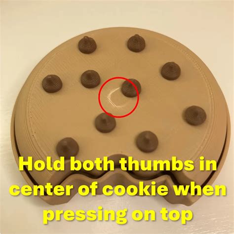 Chocolate Chip Cookie Clicker Fidget Toy Free 3d Print Model Makerworld