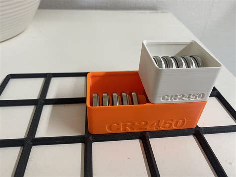 Gridfinity Bins For Cr2450 Batteries By Patrik Franzen Download Free