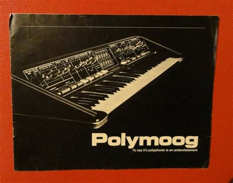 Matrixsynth Moog Polymoog 203a Original Manual Brochure And Patch Sheets