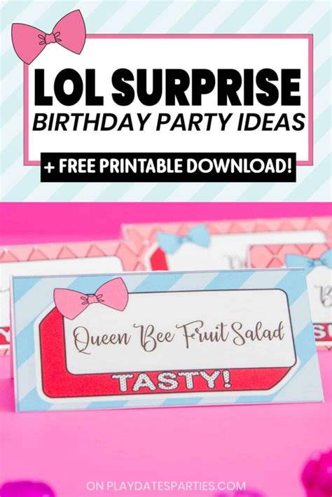 17 Cant Miss Lol Surprise Birthday Party Ideas