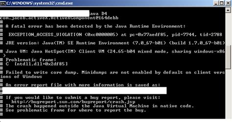 Java Jacob Fatal Error Stack Overflow
