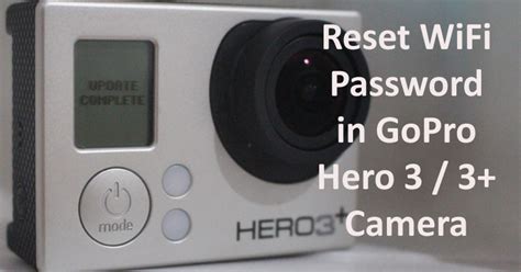 How To Reset Wifi Password In GoPro Hero Plus Camera