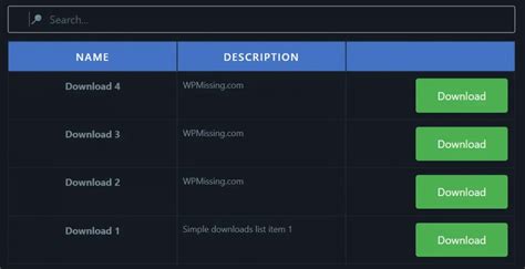 Create A Responsive Filterable Download List In Wordpress Wp Missing