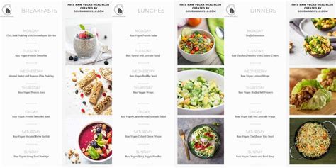 Free Raw Vegan Meal Plan Download Printable Pdf