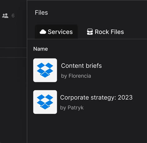 dropbox rock integrations