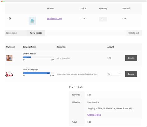 advanced donation woocommerce marketplace