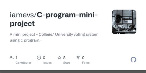 Github Iamevsc Program Mini Project A Mini Project College