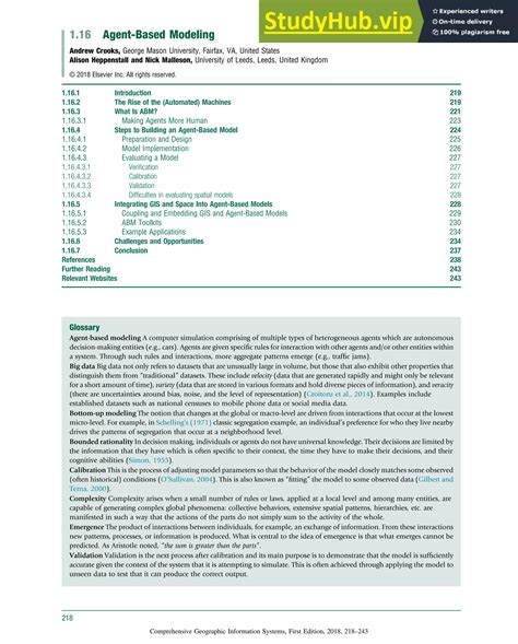 Agent Based Modeling Pdf