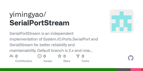Github Yimingyao Serialportstream Serialportstream Is An Independent