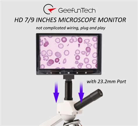 79 Inch Microscope Monitor Display Screen With 232mm Port Electronic Digital Eyepiece Lazada