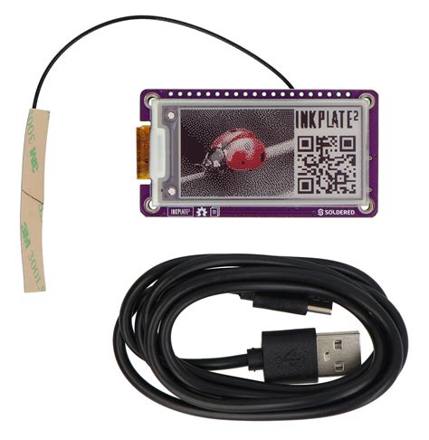 Inkplate 2 E Paper Display 213‘ 212x104px Esp32 For Arduino