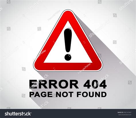 Illustration Warning Sign Error Message Stock Vector Royalty Free
