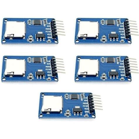 Lot De Modules De Carte Micro Sd V V Avec Interface Spi Module De Lecteur De Carte
