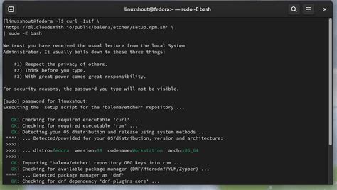 How To Install BalenaEtcher On Any Fedora Linux Version LinuxShout