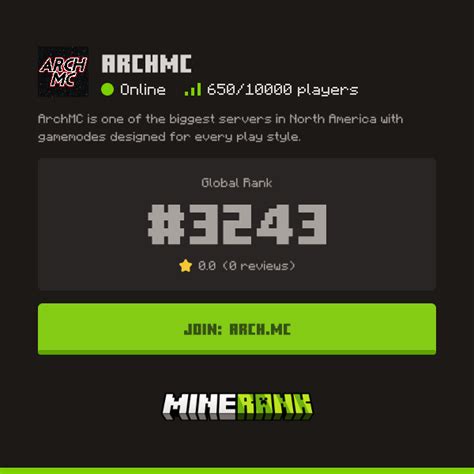 Archmc Server Ip Reviews And Vote Link Minerank