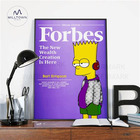 Bart Art Print Print Poster Artwork Framed Wall Art Home Decor Etsy