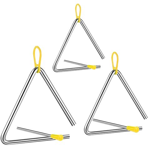 Triángulo Musical Instrumento De Percusión Manual Triangular Musical