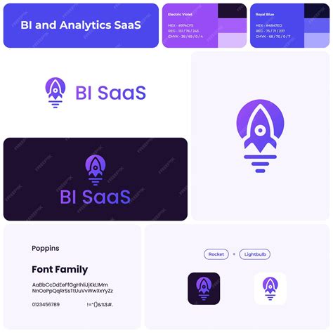 Premium Vector 2d Bi And Analytics Saas Unique Business Logo With