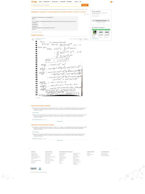 1 point if y is binomial n p find the mgf of y pdf