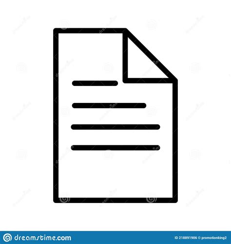 document vector icon which can easily modify or edit stock vector