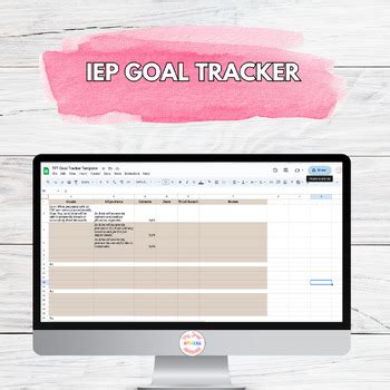 IEP Goal Tracker By Ms Jones Special Sources TPT