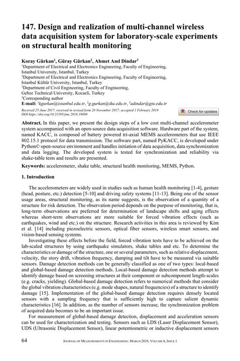 PDF Design And Realization Of Multi Channel Wireless Data Acquisition System For Laboratory