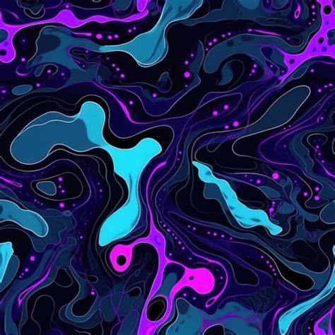 Premium Photo Fluid Waves Abstract Seamless Pattern