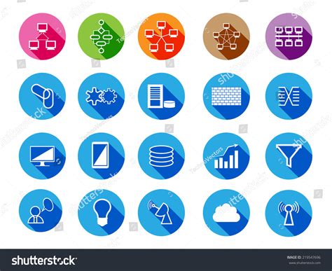 Collection Technology System Integration Other Generic Stock Vector Royalty Free 219547696