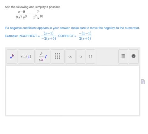 Solved Add The Following And Simplify If Possible Chegg Com