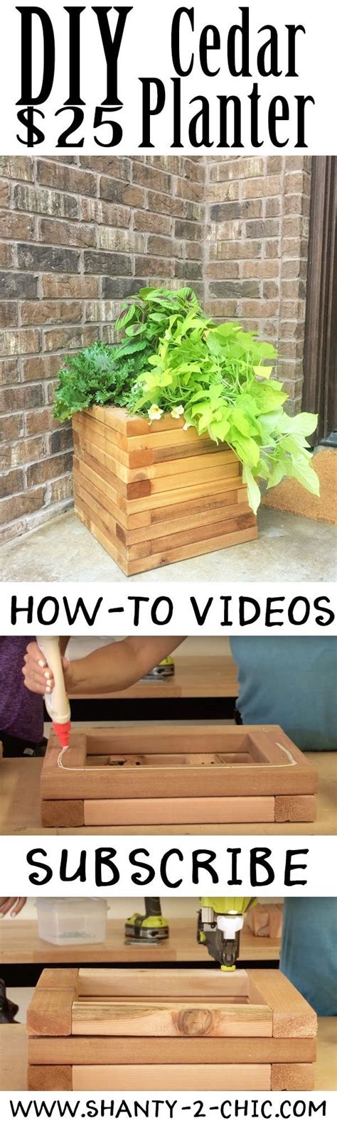 Build This DIY Cedar Planter With Only Boards Perfect Beginner Project And Perfect For Your