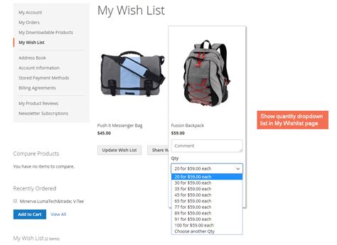 magento 2 quantity dropdown extension listed quantity options