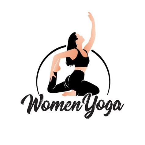 Premium Vector Women Yoga Logo Design Women Yoga Logo Illustration Vector