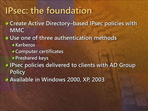 ppt domain and server isolation using ipsec powerpoint presentation