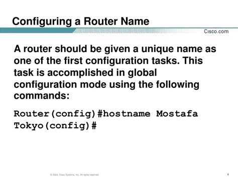 Ppt Ccna 2 V30 Module 3 Configuring A Router Powerpoint Presentation Id5966351