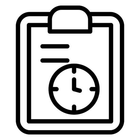 Estilo De ícone De Agendamento De Tarefas Vetor Premium