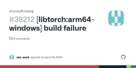 Libtorch Arm Windows Build Failure Issue Microsoft Vcpkg GitHub