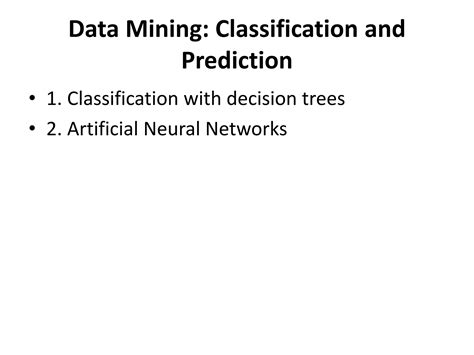 Artificial Neural Networks For Data Mining Pptx Artificial