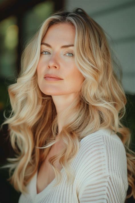 Blonde Woman In Her 40s