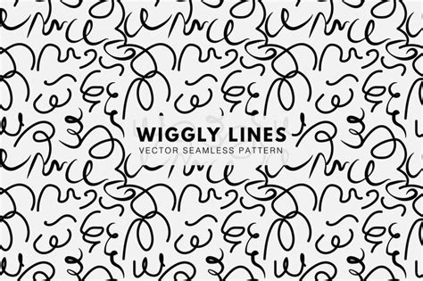 Premium Vector Wiggly Stroke Lines Hand Drawn Shapes Black Squiggly