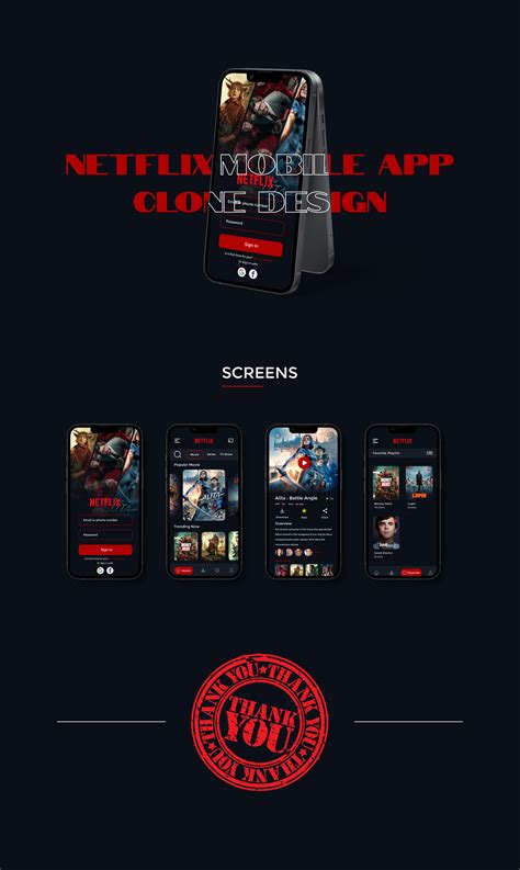 Netflix Mobile App Ui Design Behance