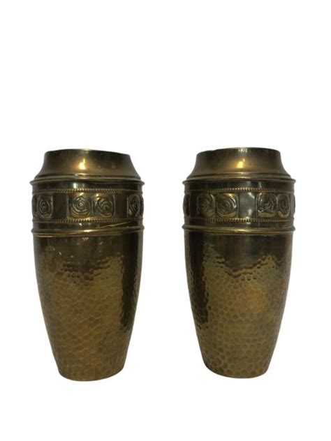 Art Deco Brass Vases 2 Art Deco Brass Catawiki