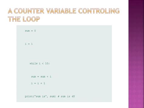 Conditional Loops Python Ppt