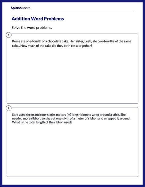 Adding And Subtracting Mixed Numbers Word Problems Game Adding And