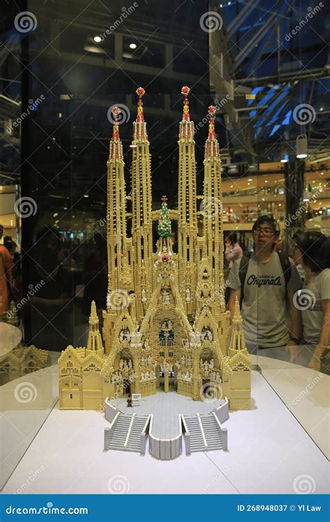 the build from lego blocks on display editorial photography image of