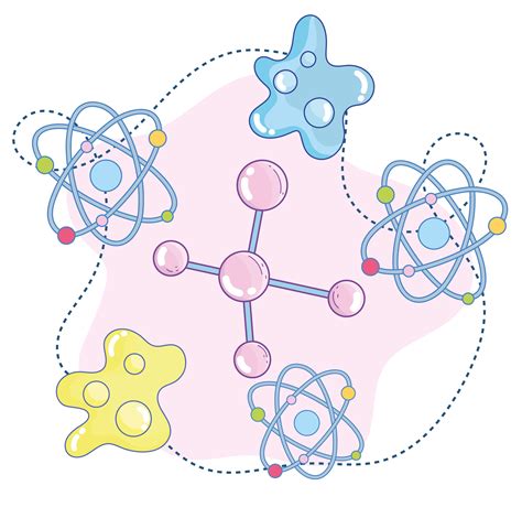 science molecule atom structure particle research lab 1233866 vector