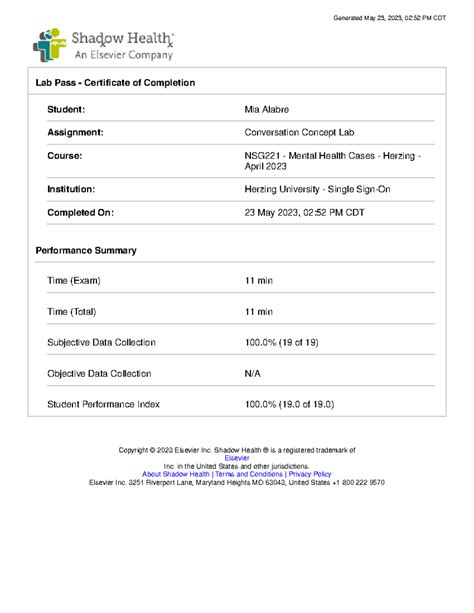labpass assignment generated may 23 2023 02 52 pm cdt lab pass