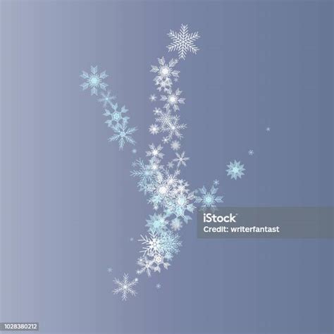 눈송이와 겨울 파란색 배경입니다 벡터 일러스트입니다 12월에 대한 스톡 벡터 아트 및 기타 이미지 12월 1월 2월 Istock